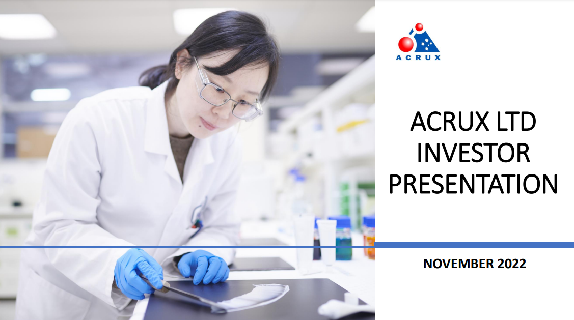 Investor Centre - Acrux